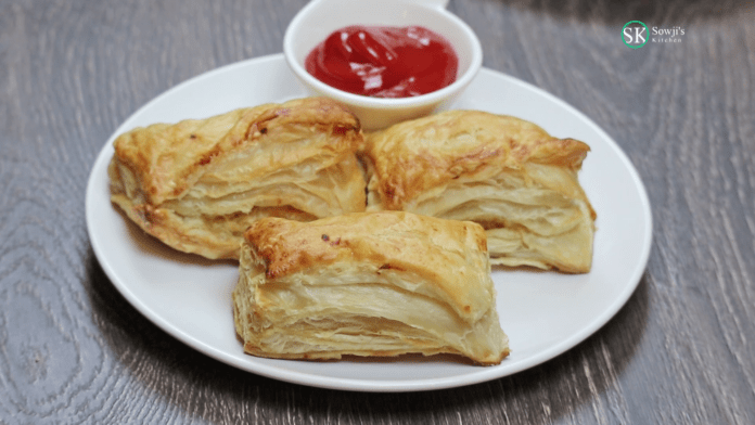 veg puff recipe | curry puff recipe - Sowji's Kitchen