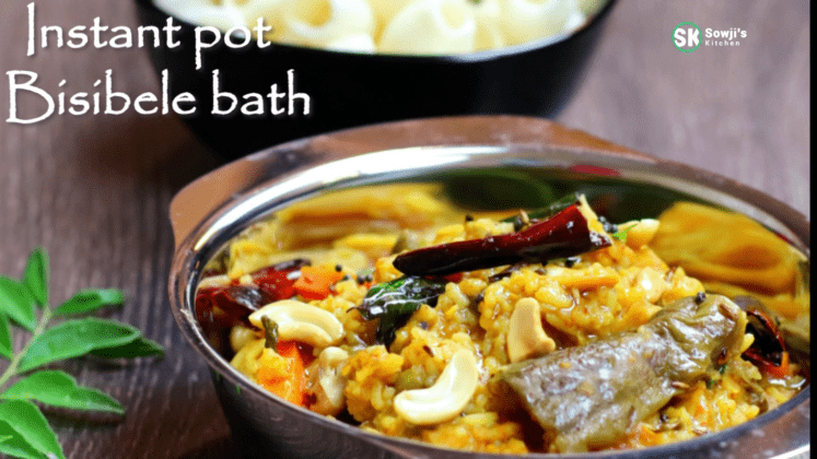 INSTANT POT Bisibelebath |Hot Lentil Rice |bisibelabath recipe |Bisi ...